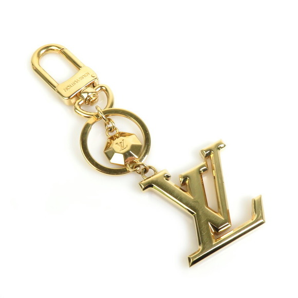 Louis Vuitton | Accessories | Louis Vuitton Charm Key Ring Lv Facet ...